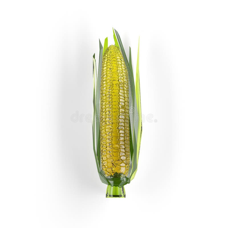 Geometric corn rendering stock illustration. Illustration of element ...