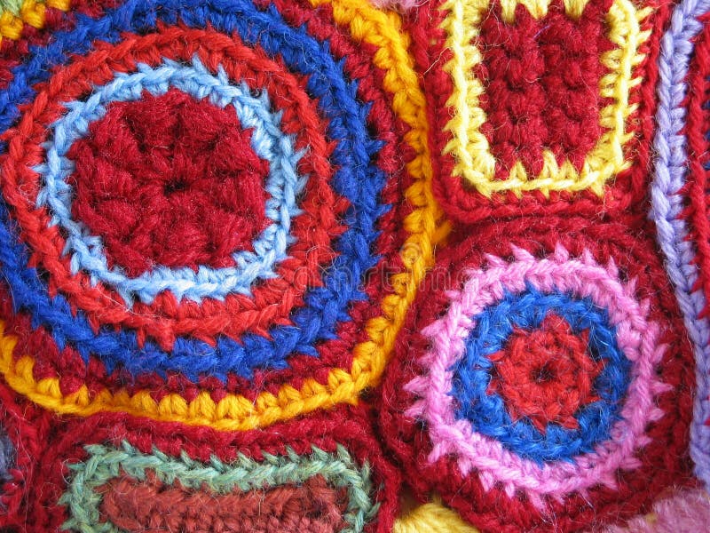 Geometric Crochet stock photo. Image of blue, concentric - 282394