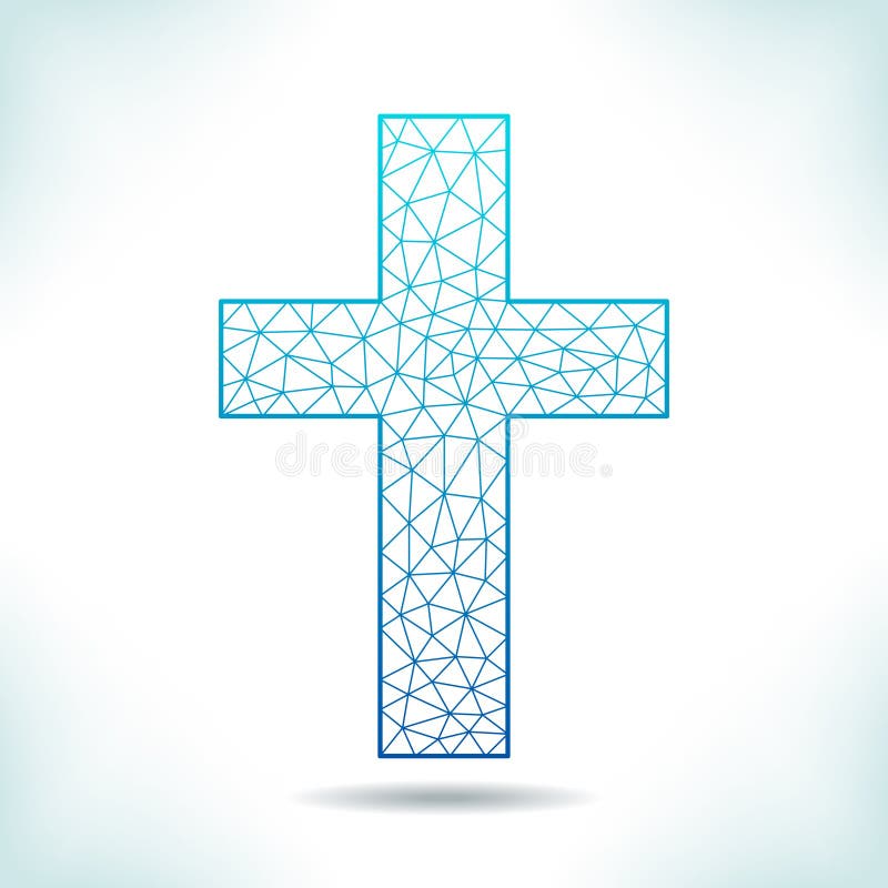 Geometric cross. stock vector. Illustration of abstract - 42248679