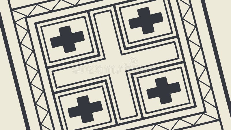 Geometric Cross Pattern on Textile Design Vector, Vector Design ...