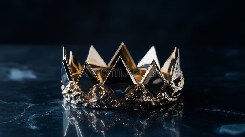 Geometric Crown Design Features Sharp Triangle Shapes Stock Photo ...