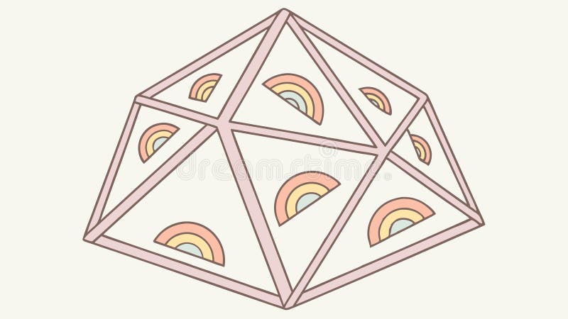 Geometric Crystal Rainbows Vector Design, Vector Design Generative AI ...