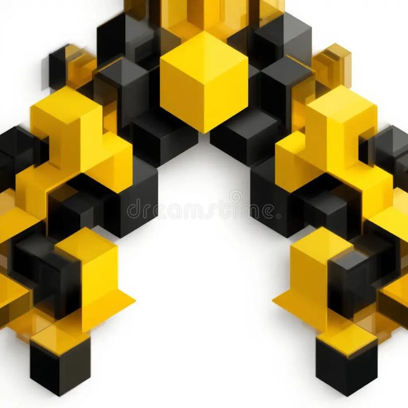 Geometric Cube Design stock illustration. Illustration of pattern ...