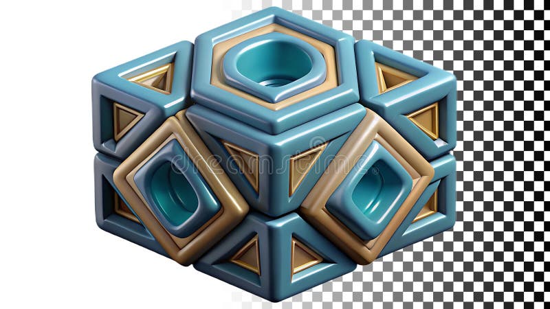 Geometric Cube Frame, Modern Element for Abstract and Architectural ...