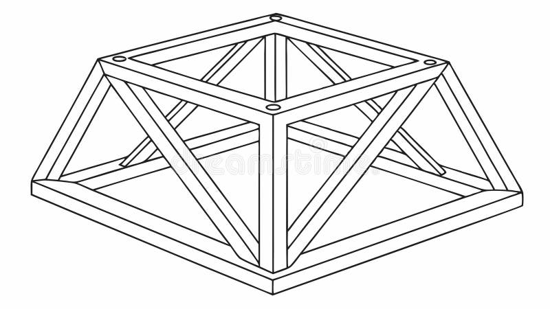 Geometric Cube Frame Structure, Abstract Design and Foundational Form ...