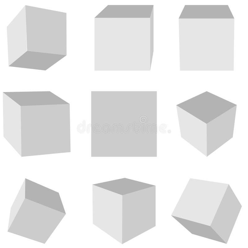 Print a cube stock illustration. Illustration of print - 14390364