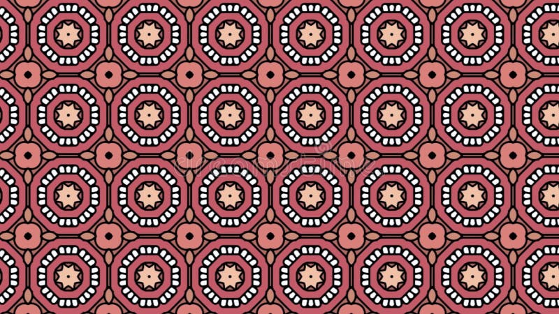 Geometric Cube Pattern on Pink Background, Spinning Graphic Stock Video ...