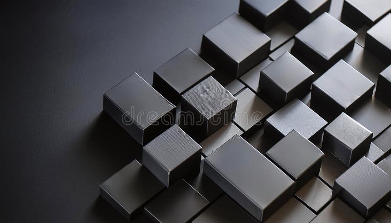 Geometric Cubes a Visually Striking Landscape of 3D Cubes Stock ...