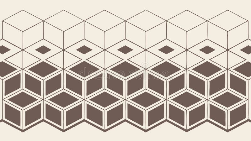 Geometric Cubic Fade Pattern - Modern 3D Block Background, Vector Design Generative AI Stock ...