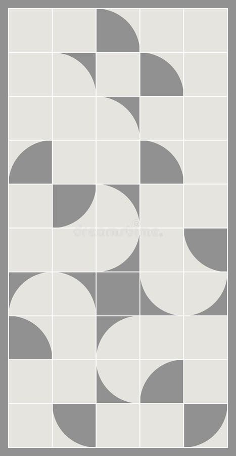 Design Pattern of Various Rounded Shapes Mosaic. Decorative Panel Made ...