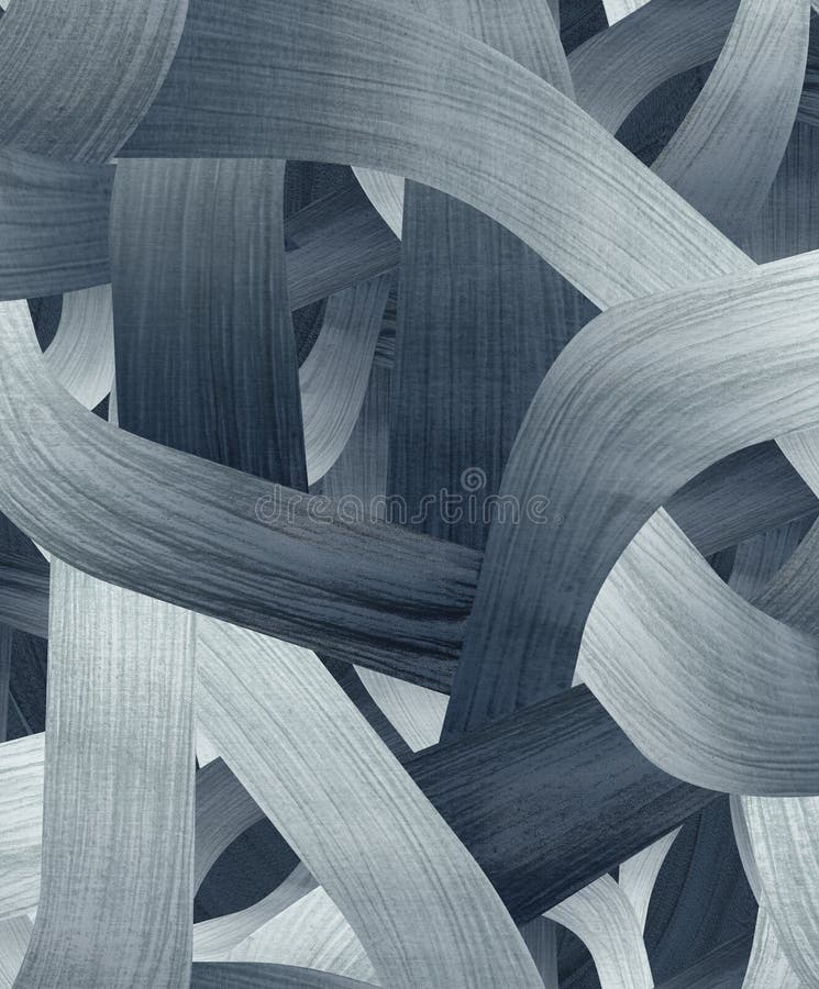 Geometric Curves Hand Painted Seamless Pattern Textile Design Stock ...