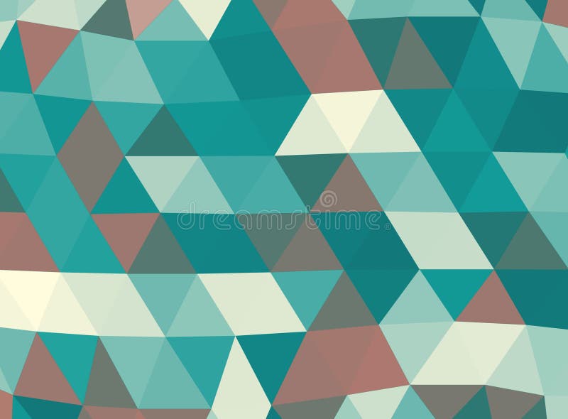 Geometric Cyan and Brown Lowpoly Background Stock Illustration ...