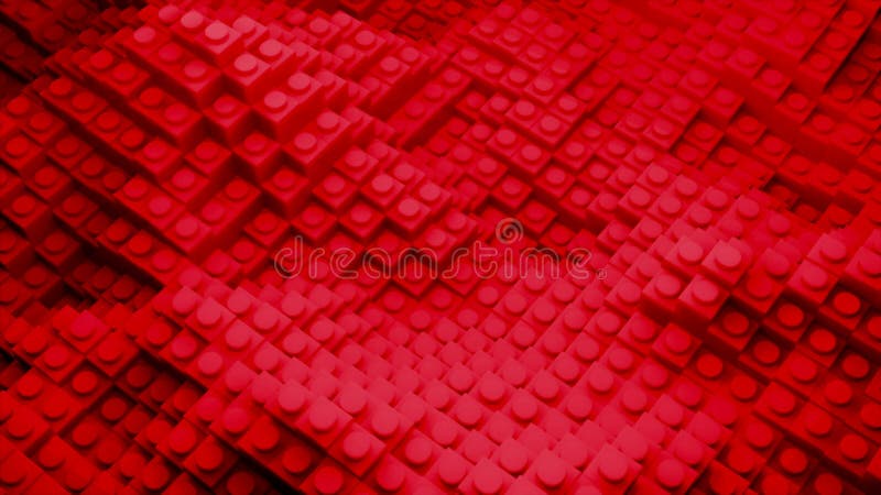 Geometric Cyber Field with 3d Waves. Design. 3D Waves of Square Columns ...
