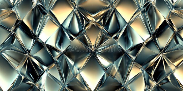 A Geometric 3D Background with a Complex Pattern of Interlocking ...