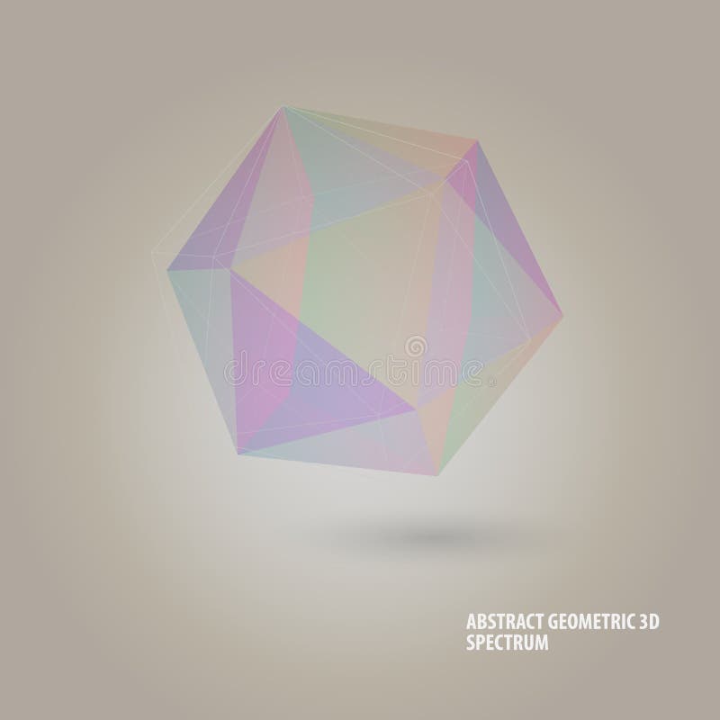 Geometric 3d spectrum stock vector. Illustration of structure - 35537495
