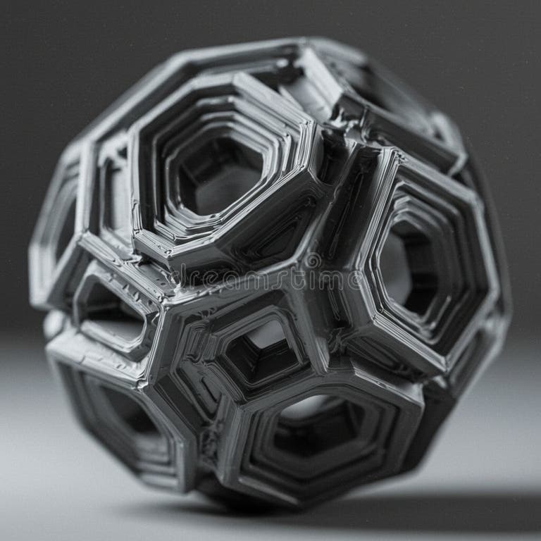Geometric 3D Structure Composed of Interlocking Hexagonal and ...