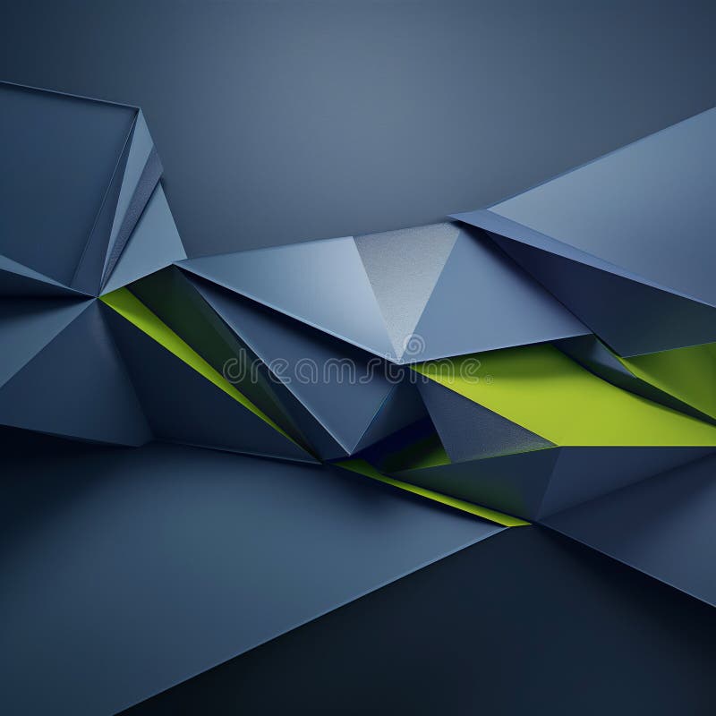 Geometric 3D Triangular Background. Abstract Three-dimensional ...