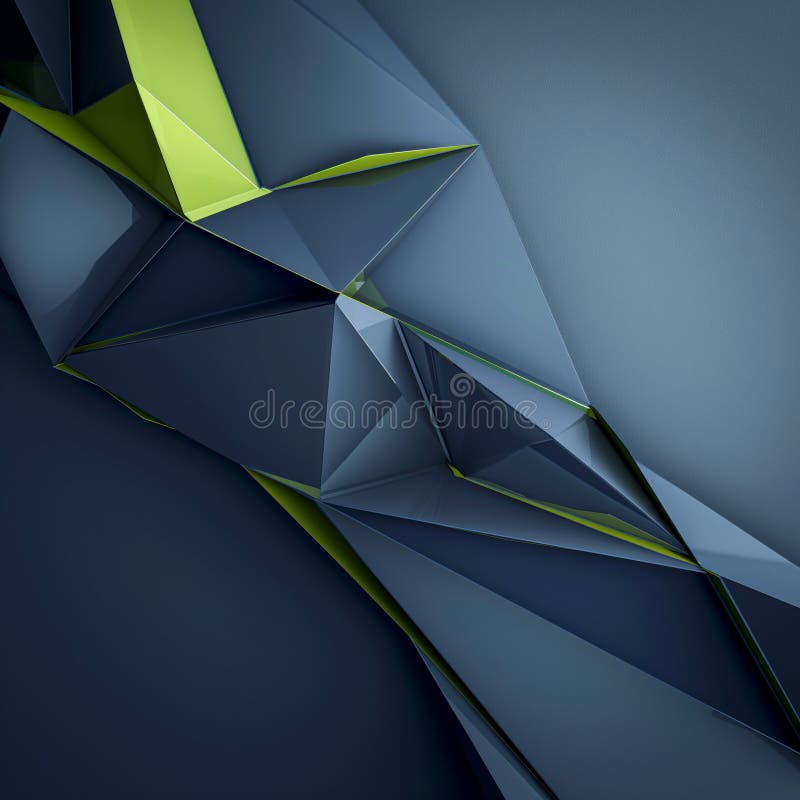 Geometric 3D Triangular Background. Abstract Three-dimensional ...