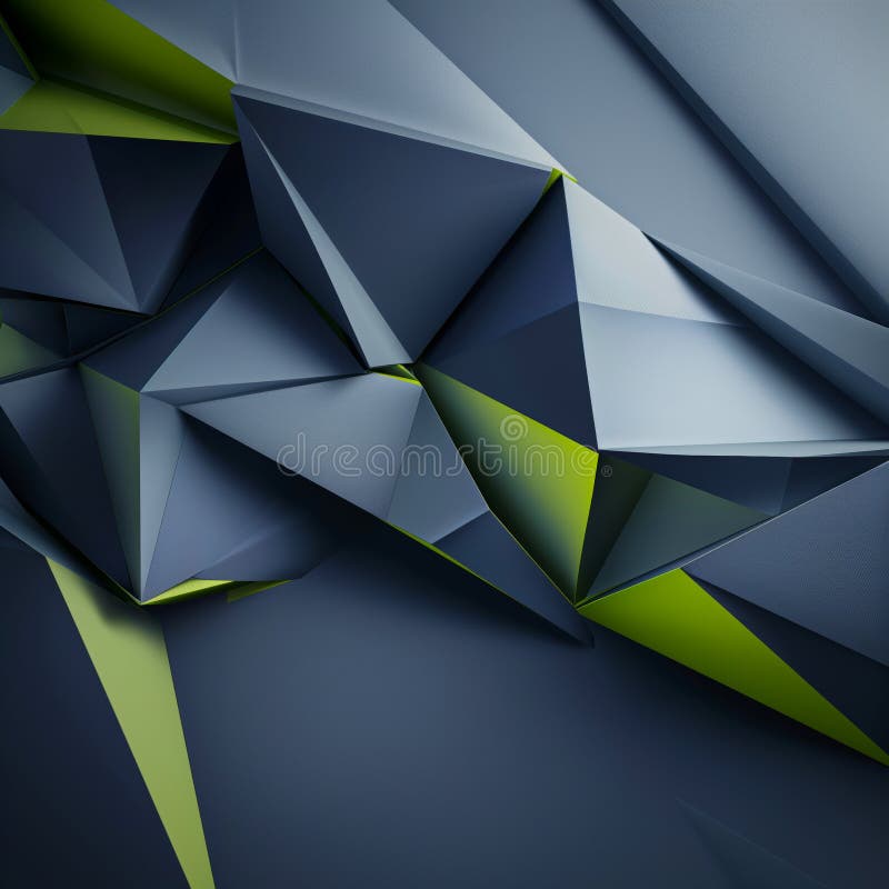 Geometric 3D Triangular Background. Abstract Three-dimensional ...