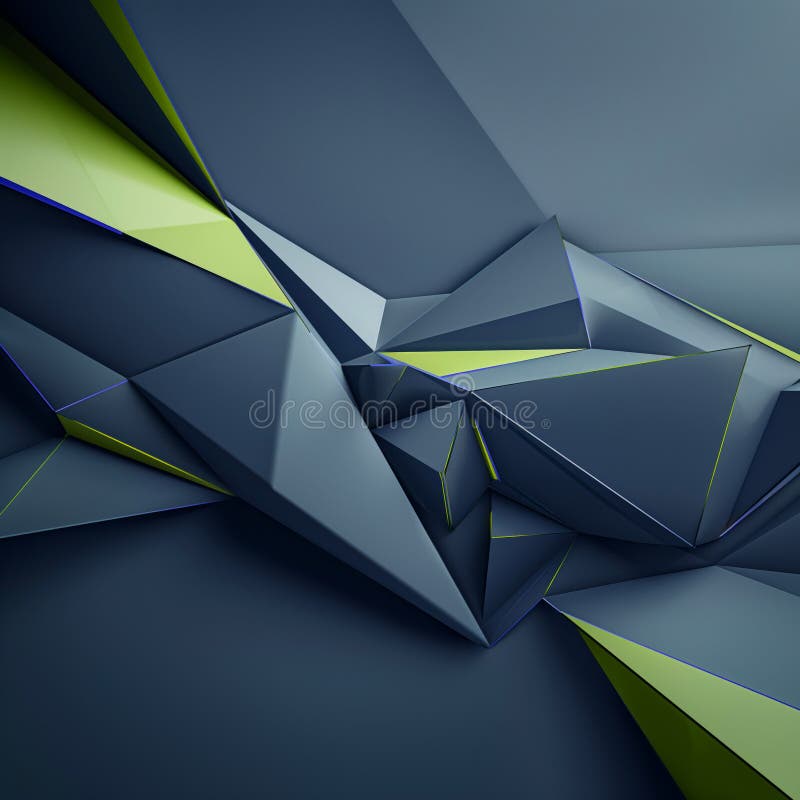 Geometric 3D Triangular Background. Abstract Three-dimensional ...