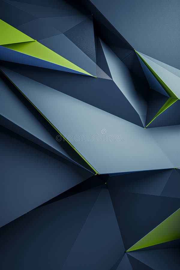 Geometric 3D Triangular Background. Abstract Three-dimensional ...