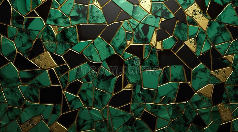Geometric Dark Green Abstract Background. Modern Design Stock ...