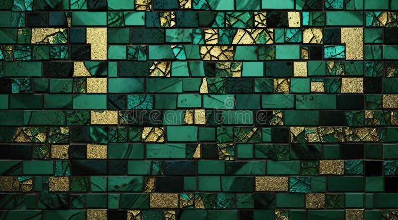 Geometric Dark Green Abstract Background. Modern Design Stock ...