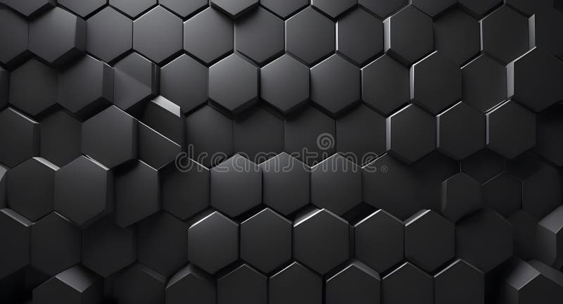 Geometric Dark Hexagon Wallpaper, Perfect for Presentations or Desktop ...