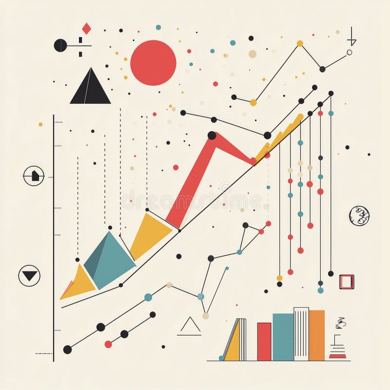 Colorful Data Visualization Geometric Shapes Graphs Stock Photos - Free & Royalty-Free Stock ...