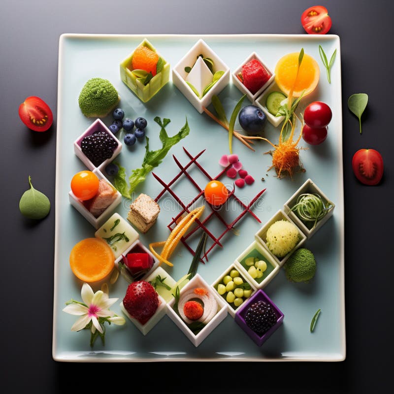 Geometric Delights: Unique Food Presentations in Geometric Patterns ...