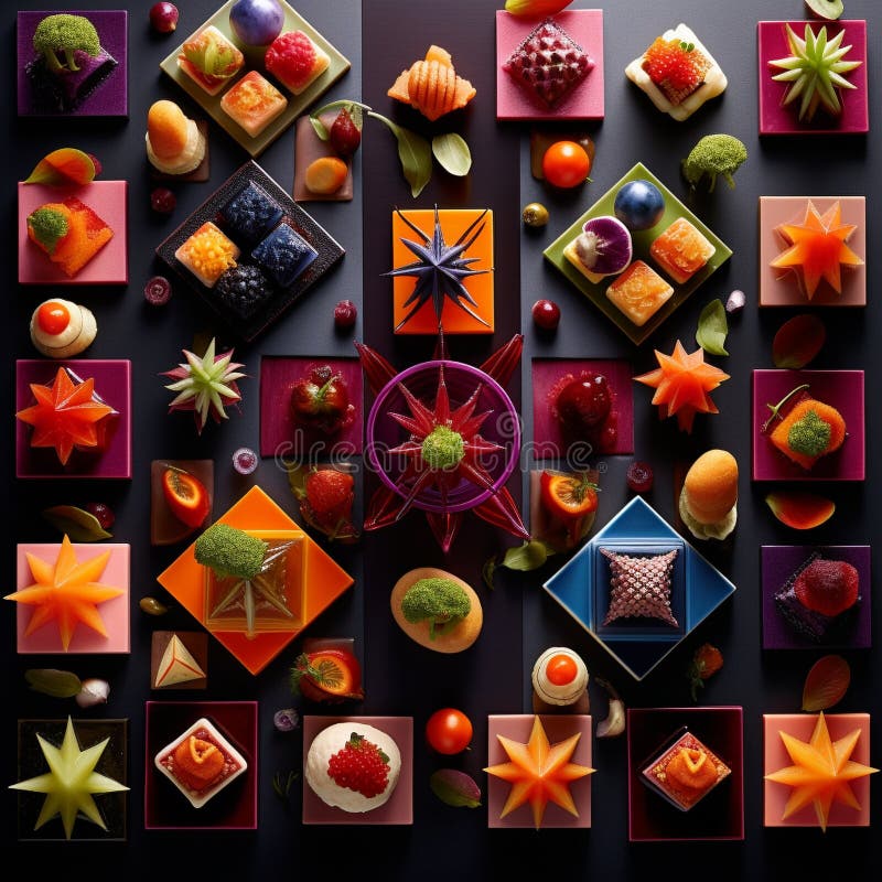 Geometric Delights: Unique Food Presentations in Geometric Patterns ...