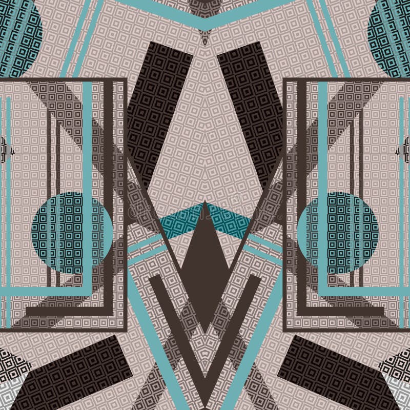 Abstract Geometric Pattern Design Stock Illustration - Illustration of ...