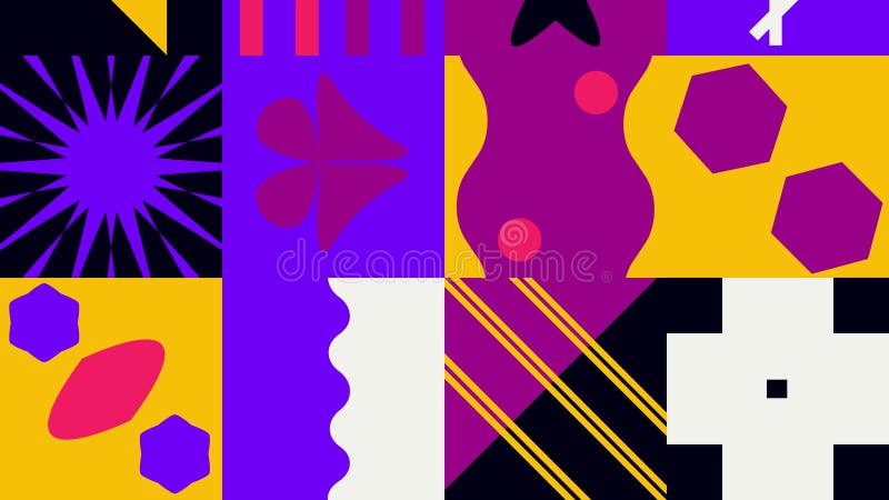 Geometric Design Animated Background Stock Footage - Video of ...