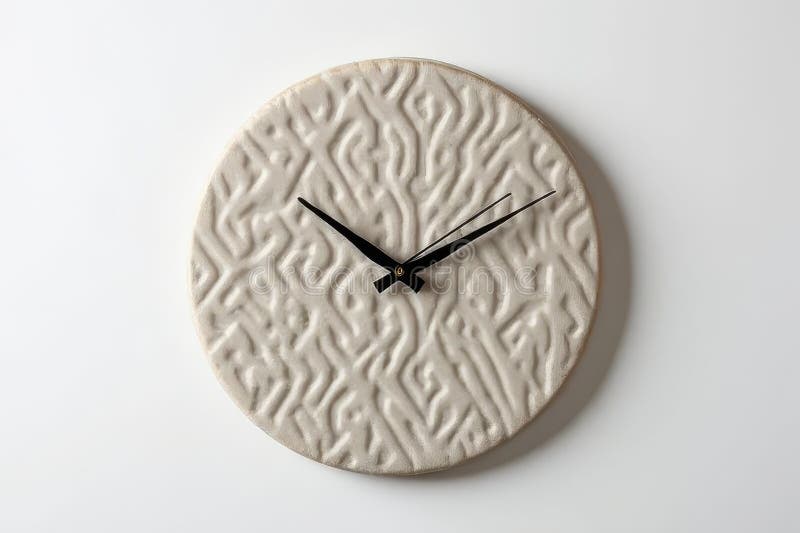 Geometric Design Ceramic Wall Clock Stock Illustration - Illustration ...
