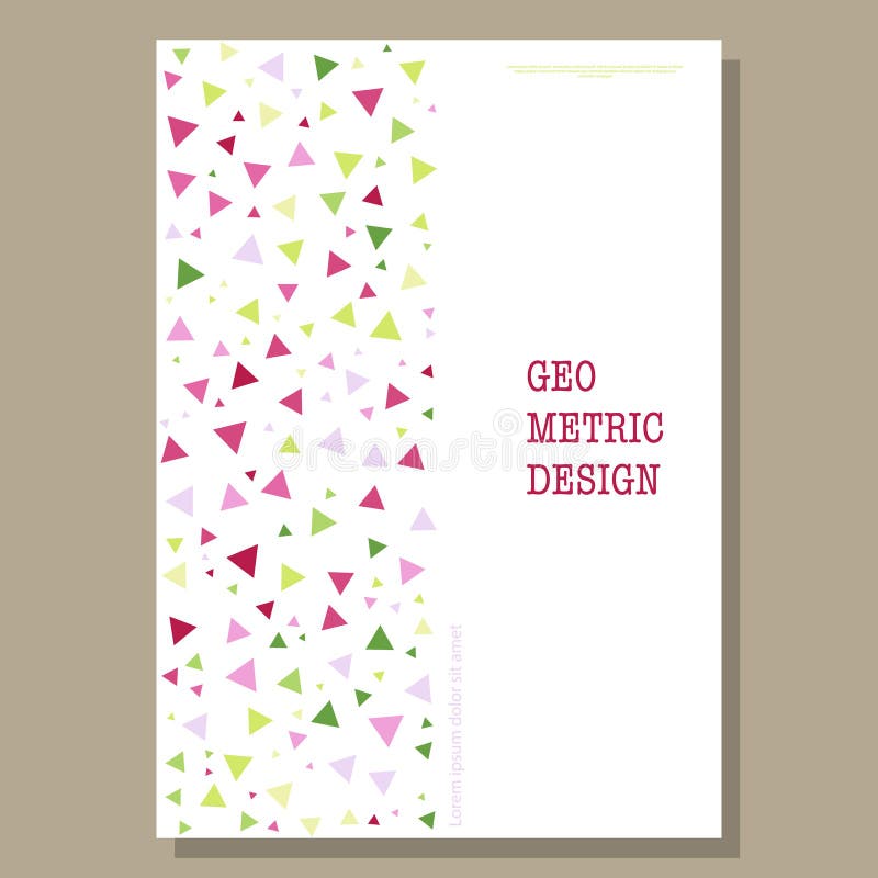 Geometric Design of Colored Triangles. Layout for the Design of the ...