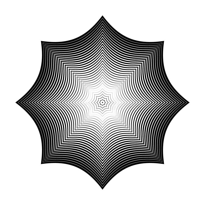 Geometric Design Element. Striped Lines Pattern Stock Vector ...