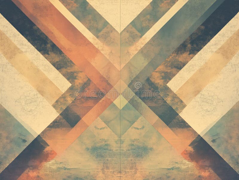 Gradient Geometric Texture in Old Paper Style Stock Image - Image of ...