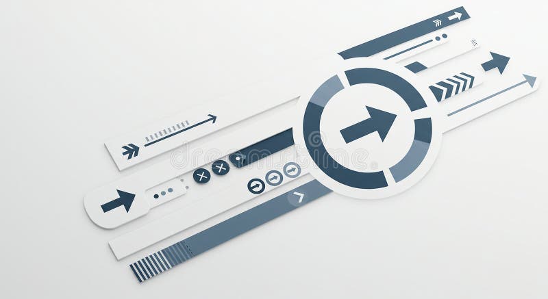 Geometric Design Featuring Multiple Overlapping Arrows in Grayscale ...