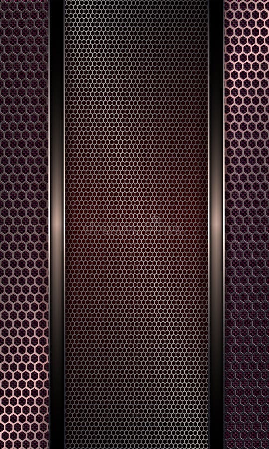 Geometric Design with Metal Rectangular Grille. Stock Vector ...