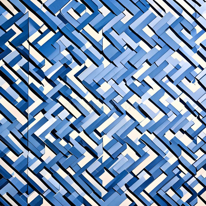 A Geometric Design with Squares and Rectangles Arranged in a ...