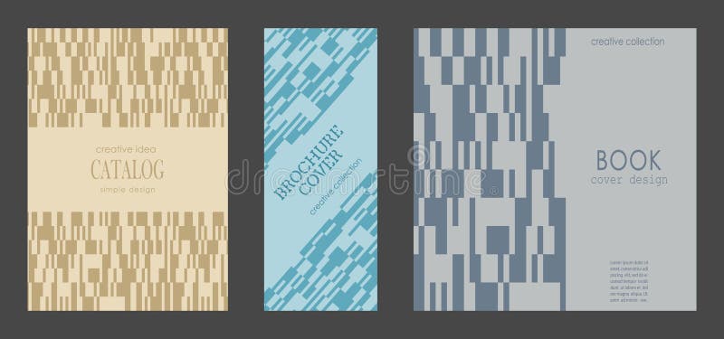 Geometric Design. a Template for Postcards, Posters or Banners Stock ...