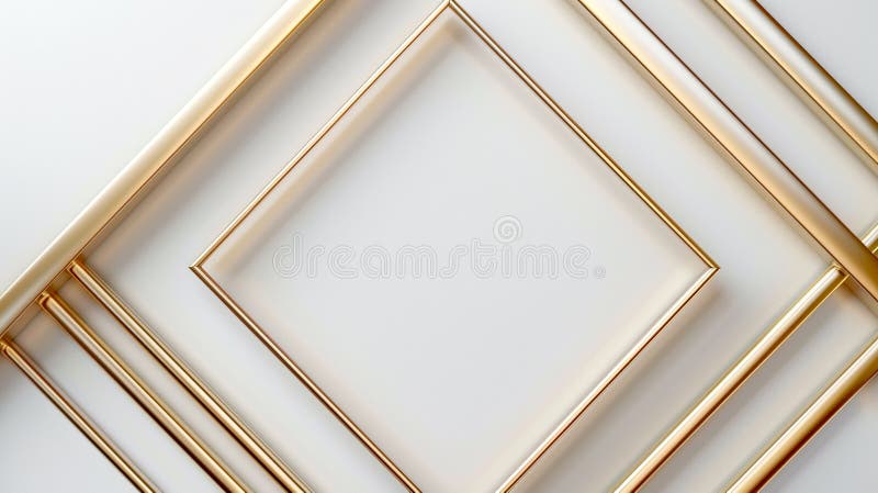 Elegant Geometric Patterns Crafted from Gold Metal for Modern Decor ...