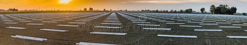 Geometric Designs of Support Poles in Farmlands Stock Photo - Image of ...