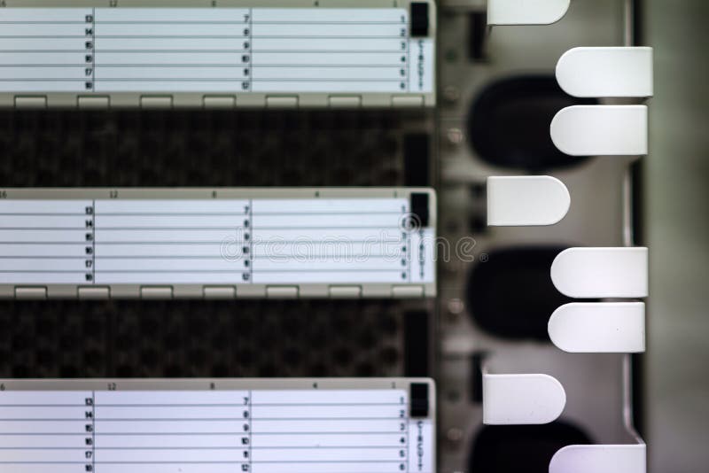 Geometric Detail of Rack in Server Room. Stock Photo - Image of rack ...