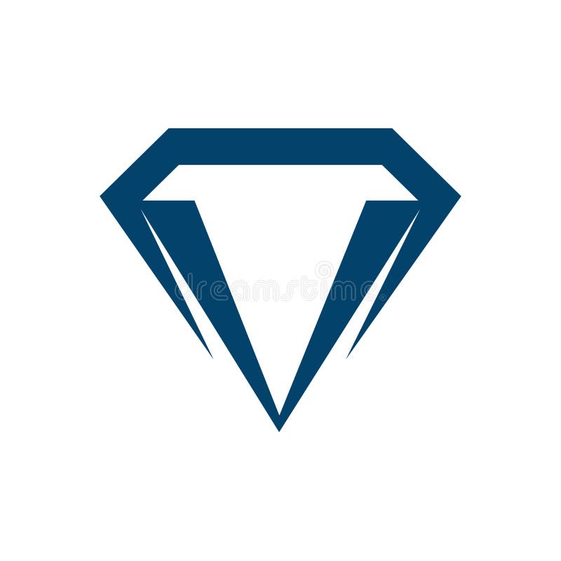 Blue Diamond Vector Illustration And Logo Stock Vector - Illustration ...