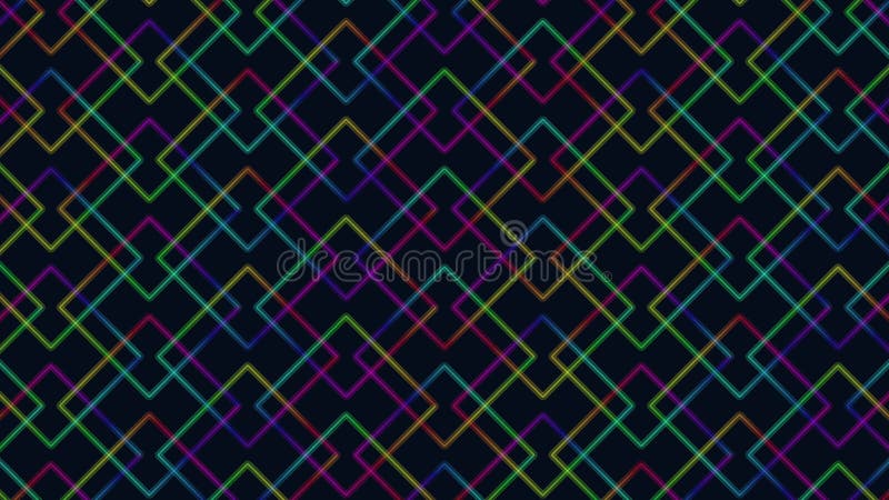 Geometric Diamond Pattern in Shades of Blue and Purple on Black ...