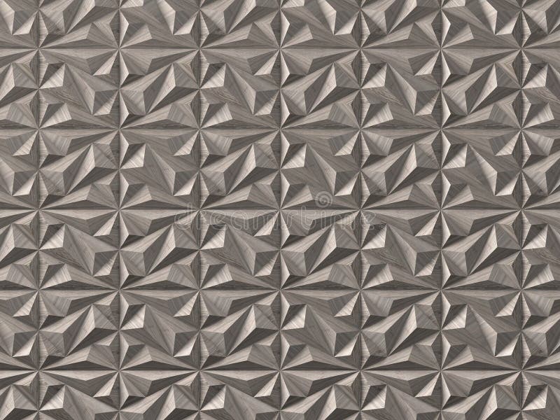 Geometric Diamond Patterns Wallpaper 3D Design Stock Illustration ...