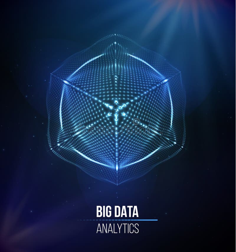 Geometric Digital AI Visualization Stock Vector - Illustration of ...