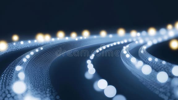 Geometric Digital Connection Structure in Computers. Business Intelligence Technology Background ...