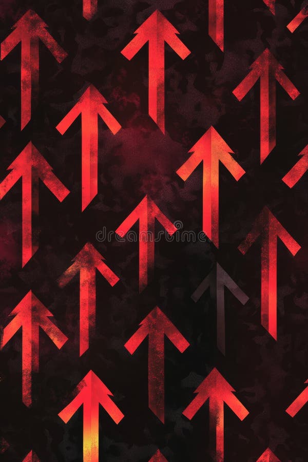 A Geometric Digital Illustration with Abstract Patterns and Shapes in ...